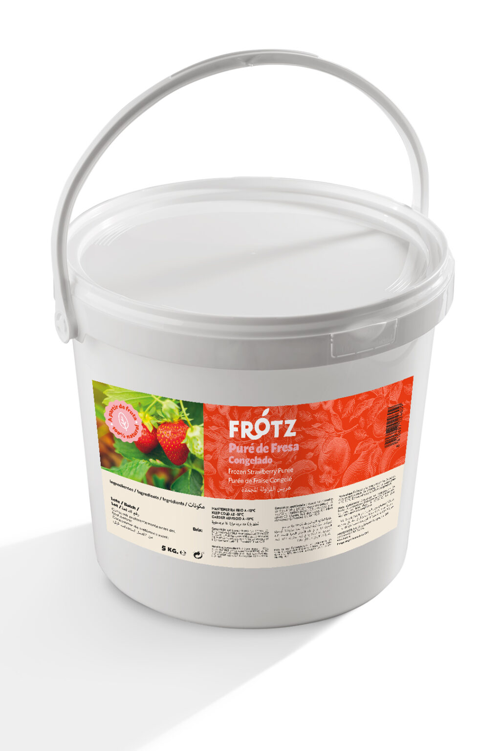 SUGAR FREE STRAWBERRY PUREE 5 KILOS - Frotz