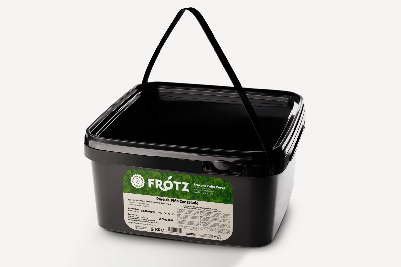 SUGAR FREE PINEAPPLE PUREE 5 KILOS - Frotz