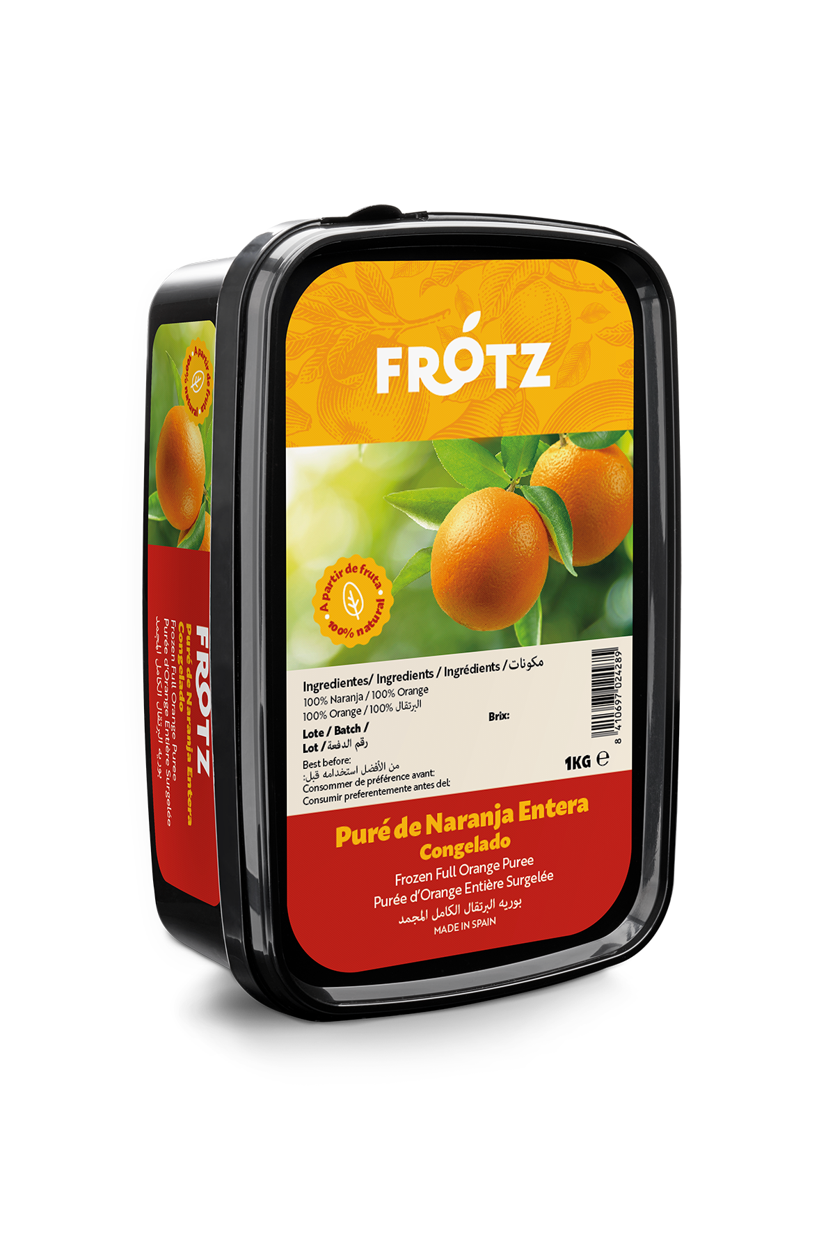Whole Orange Puree % -% Frotz Fruits
